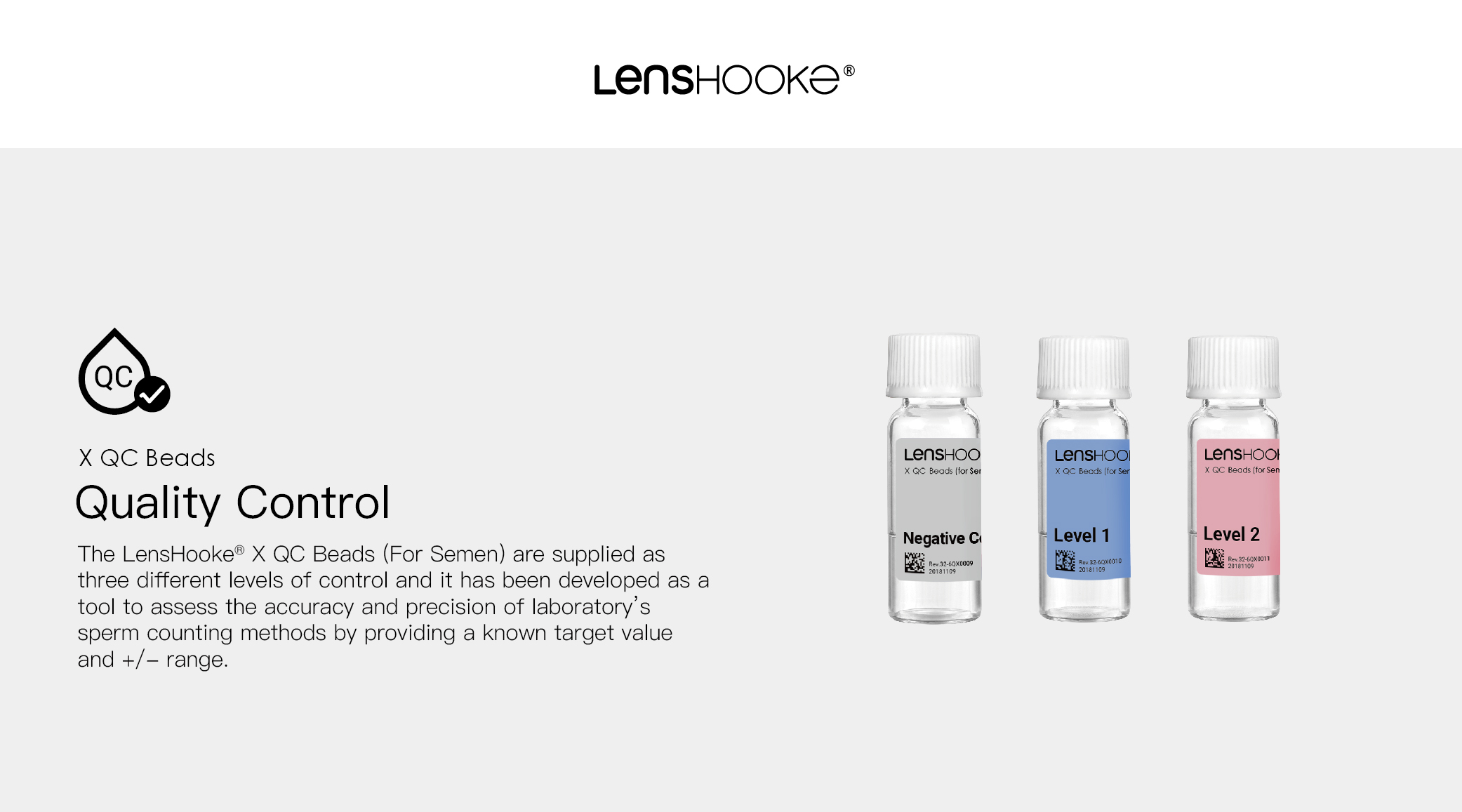LensHooke X QC Beads (For Semen) - LensHooke